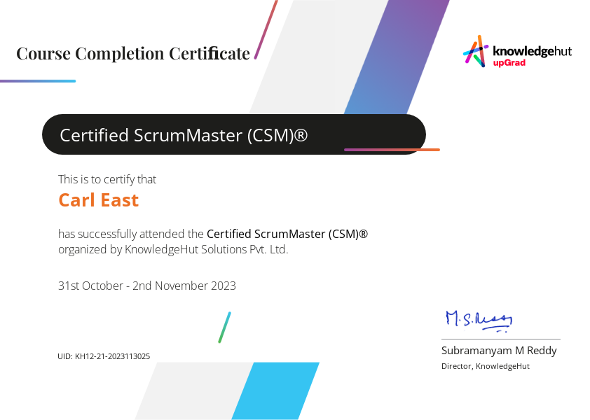 Carl East - Business Analyst/Certified ScrumMaster (CSM)/Communication ...